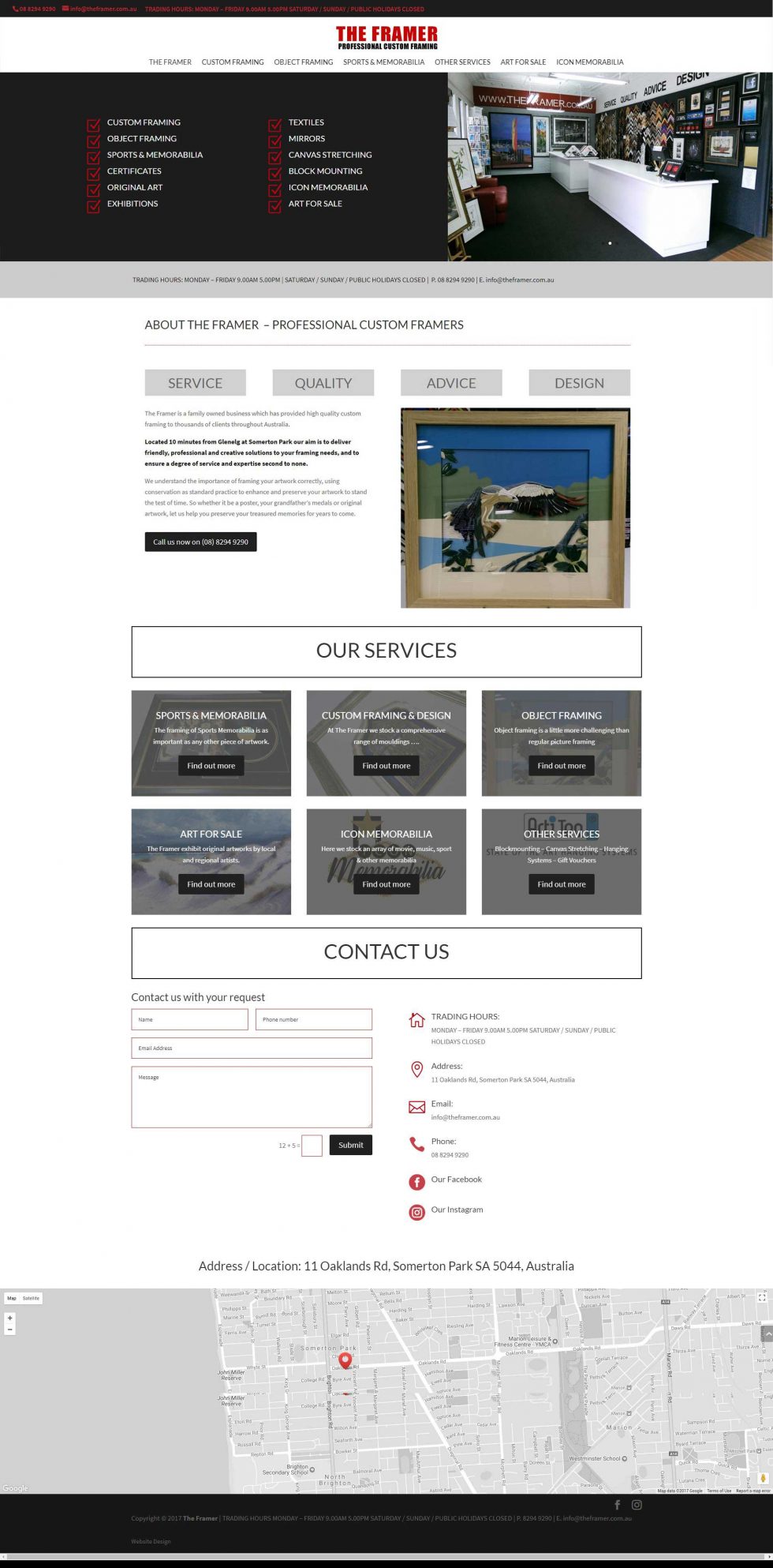 The Framer Website Design - Website Adelaide